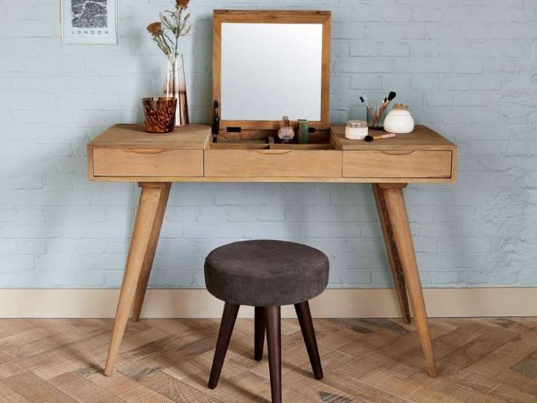 Meja Solid Trembesi | Mebel Jepara | Foyer Table 2 Drawers