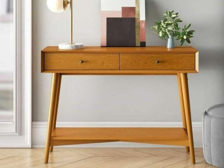 Meja Konsul Minimalis Retro | INDO JATI FURNITURE JEPARA